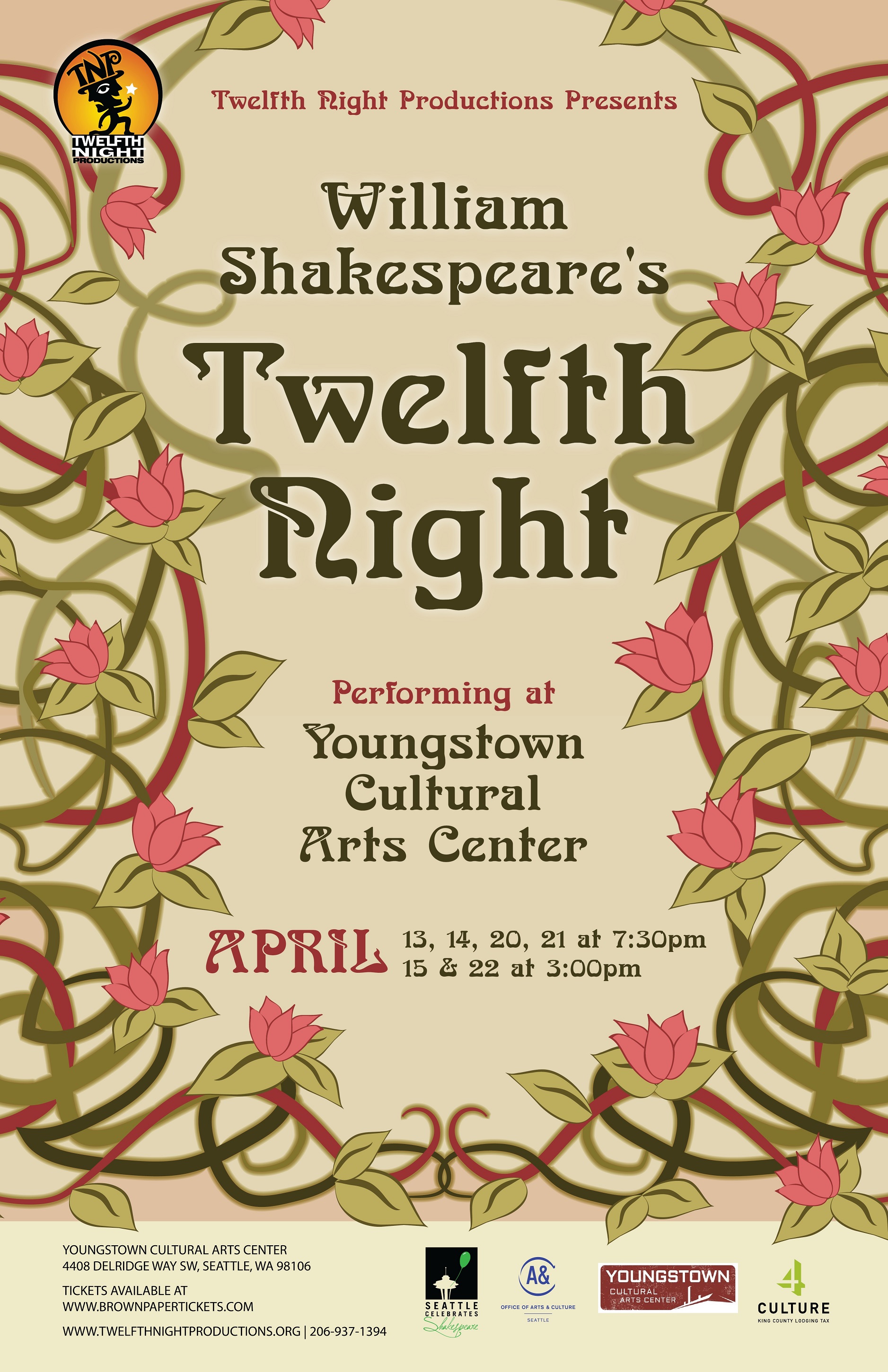 Twelfth Night Productions Celebrates Shakespeare with Twelfth Night ...